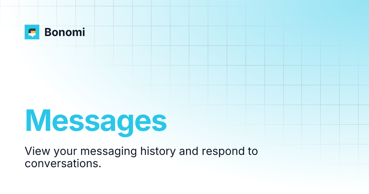 Messages | Bonomi