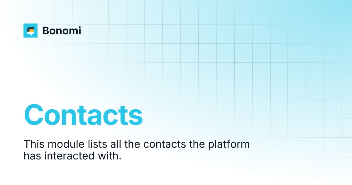 Contacts | Bonomi