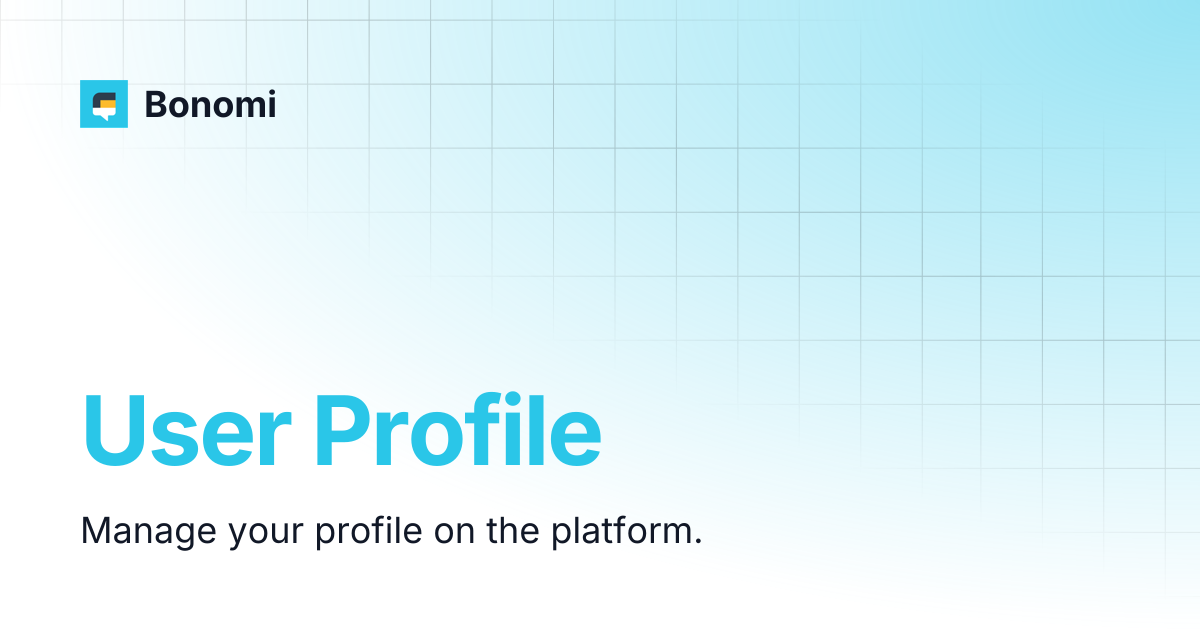 User Profile | Bonomi