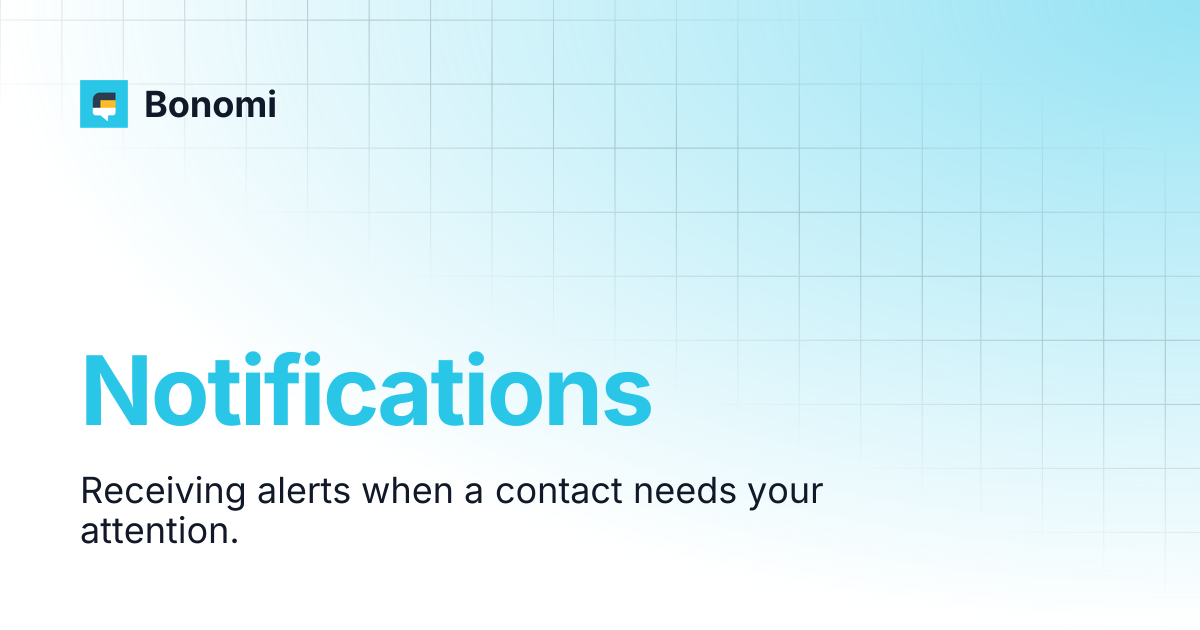 Notifications | Bonomi