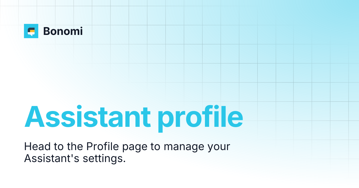 Assistant profile | Bonomi